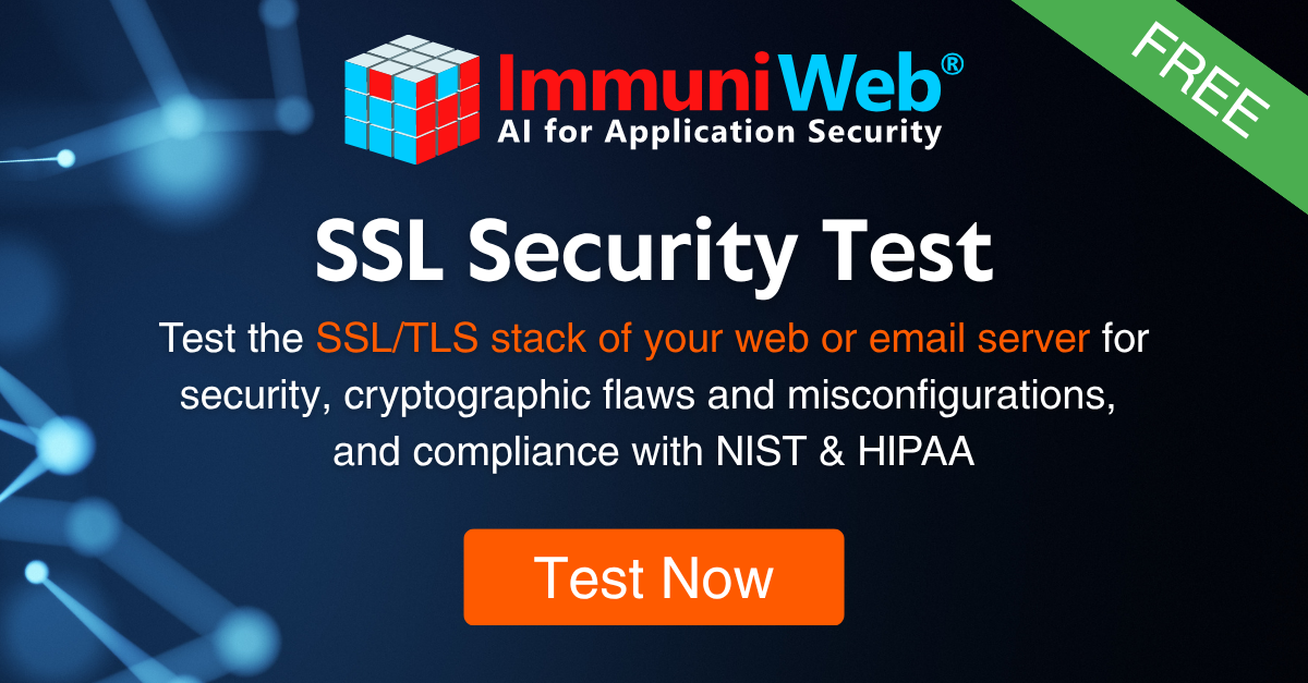 SSL Security Test | ImmuniWeb
